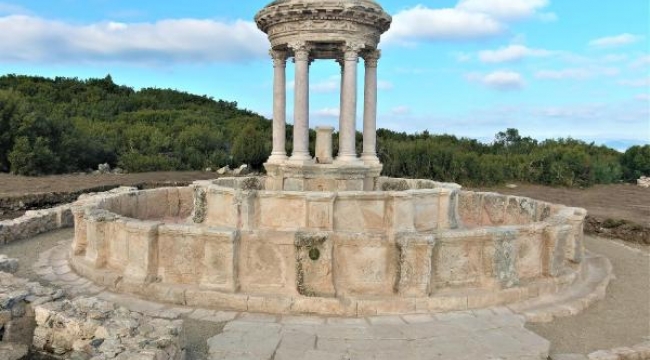 Kibyra Antik Kenti'ndeki Yuvarlak Planlı Çeşme'nin restorasyonu ... Kibyra Antik Kenti'ndeki Yuvarlak Planlı Çeşme'nin restorasyonu ...